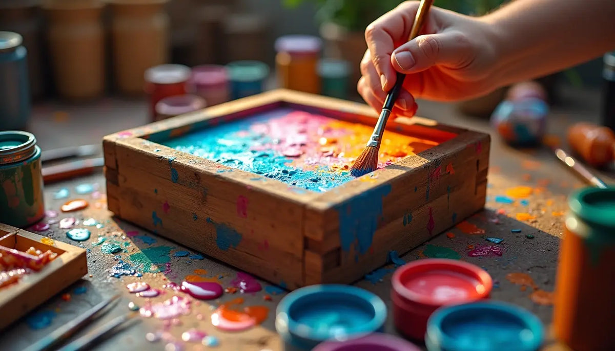 How to Paint a Wooden Box with Acrylic Paint – Scanica CA