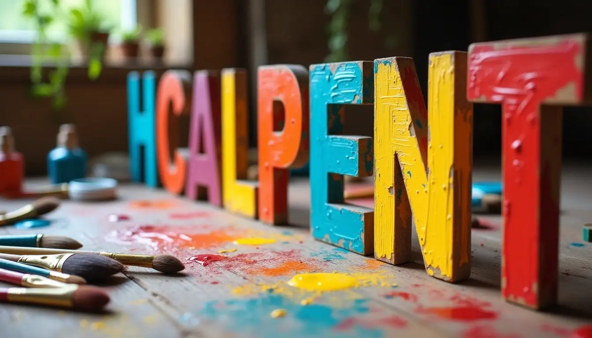 How to Paint Wooden Letters